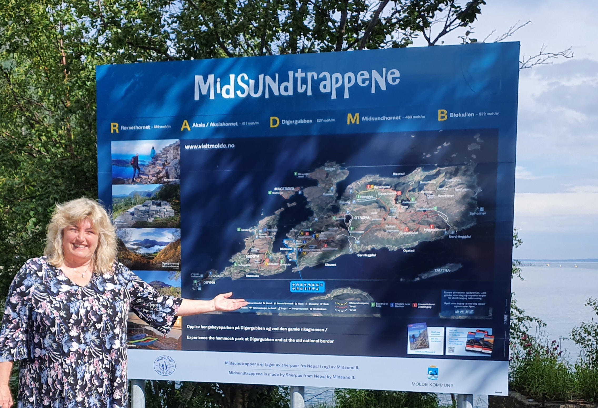 Nye store infotavler om alle Midsundtrappene @ Molde Næringsforum (no)